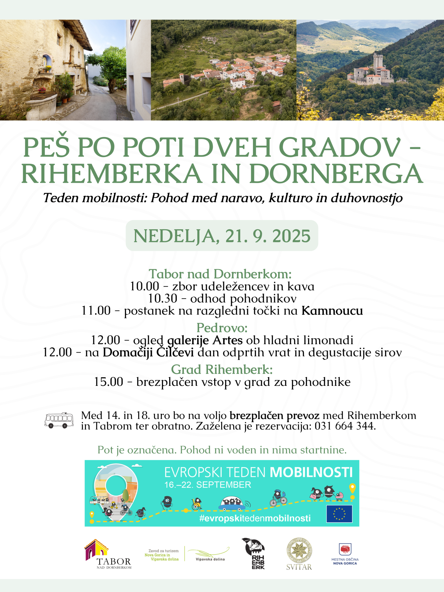 Peš po poti dveh gradov - Rihemberka in Dornberga - Turizem Nova Gorica ...